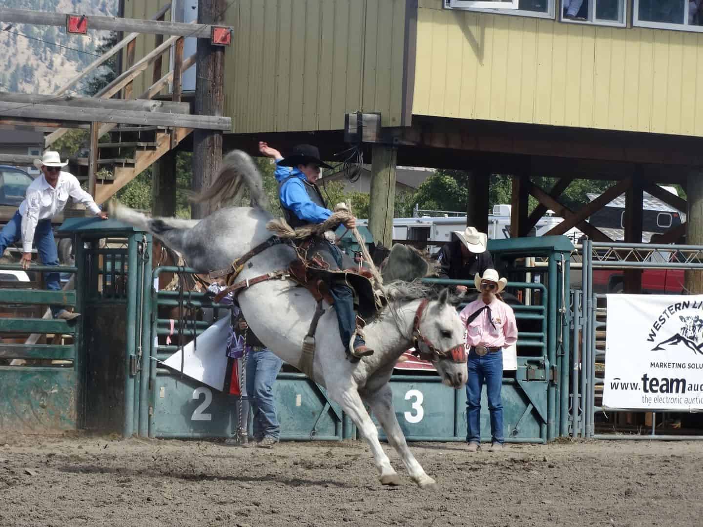 Nicola Valley Rodeo Association in Merritt BC Canada 2019.